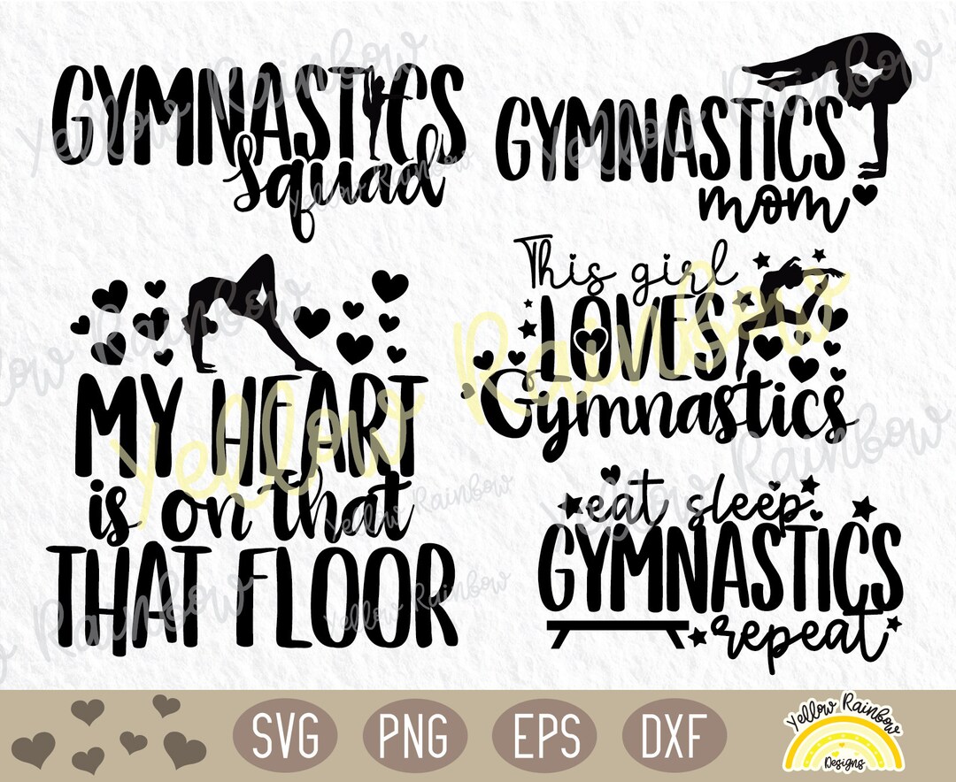 Gymnastics Bundle SVG File Gymnast SVG for Silhouette Svg - Etsy Singapore