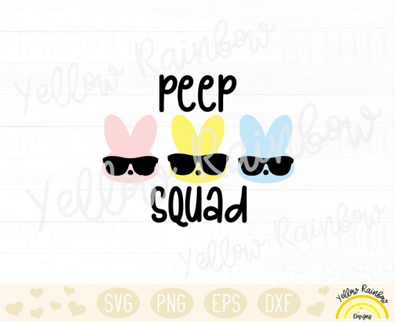 Peep Squad SVG Ostern SVG Oster svg für Silhouette Peeps - Etsy.de