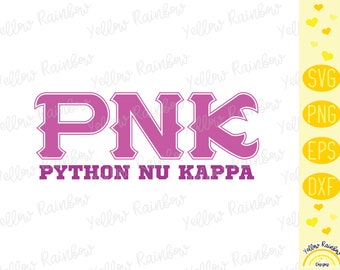 Python Nu Kappa Svg - Etsy