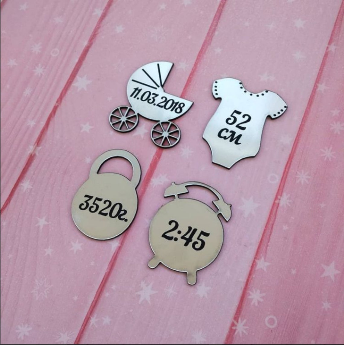 Baby Stat Announcement Template SVG Birth Announcement Svg, Baby Stats ...