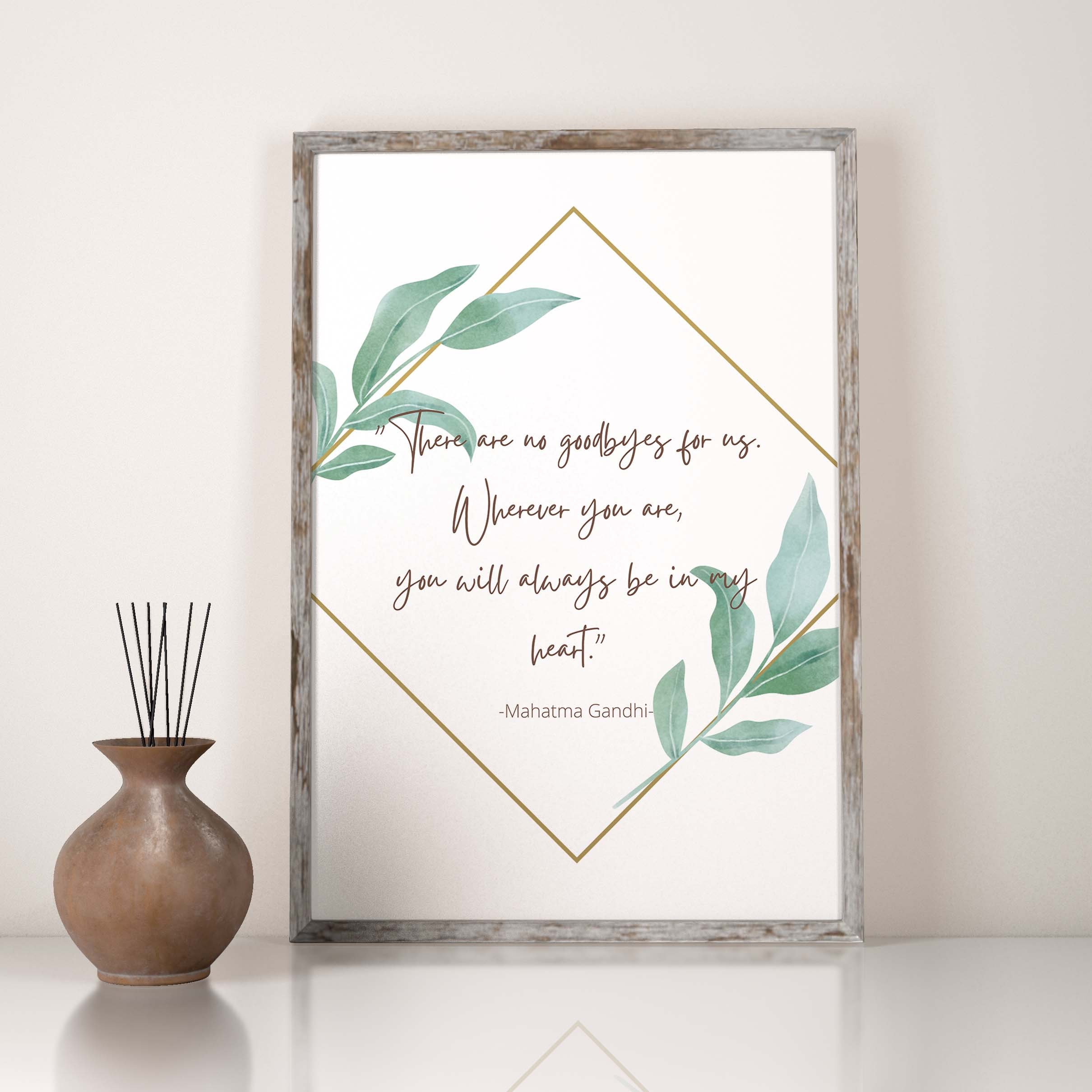 There Are No Goodbyes Printable Grief Quote, Instant Digital Download ...