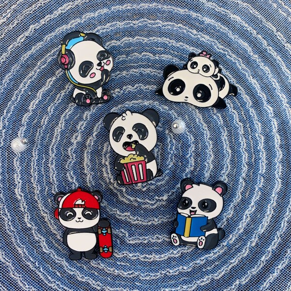 Panda Pins - Etsy