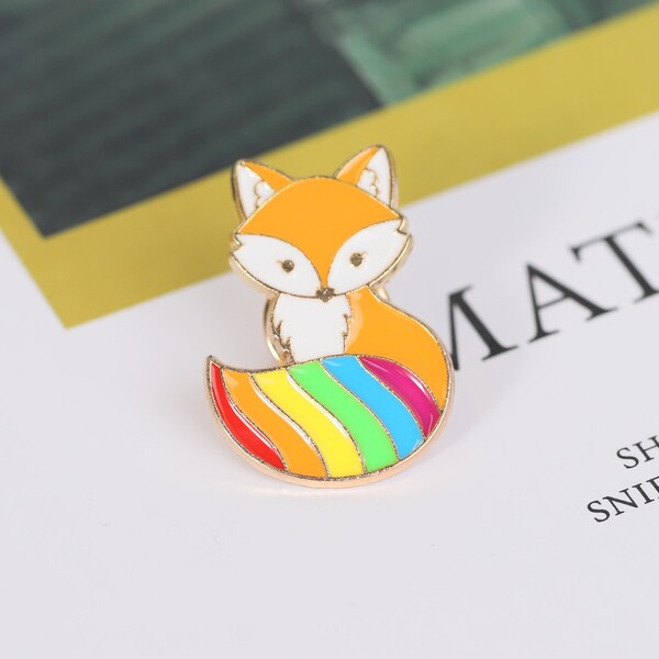 Fox Enamel Pin - Etsy