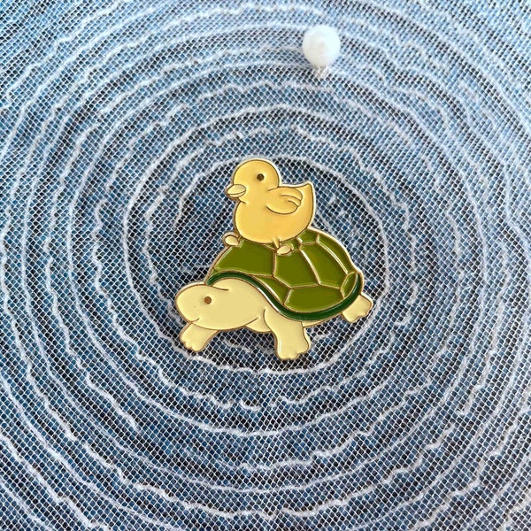Turtle Enamel Pin - Etsy