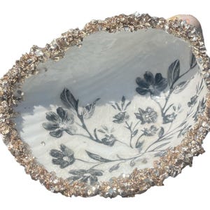 Decoupage Florida Cockle Shell Jewelry Dish, Trinket Tray, Handmade ...