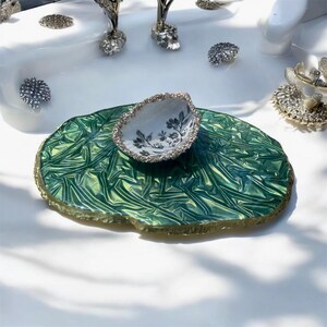 Decoupage Florida Cockle Shell Jewelry Dish, Trinket Tray, Handmade ...