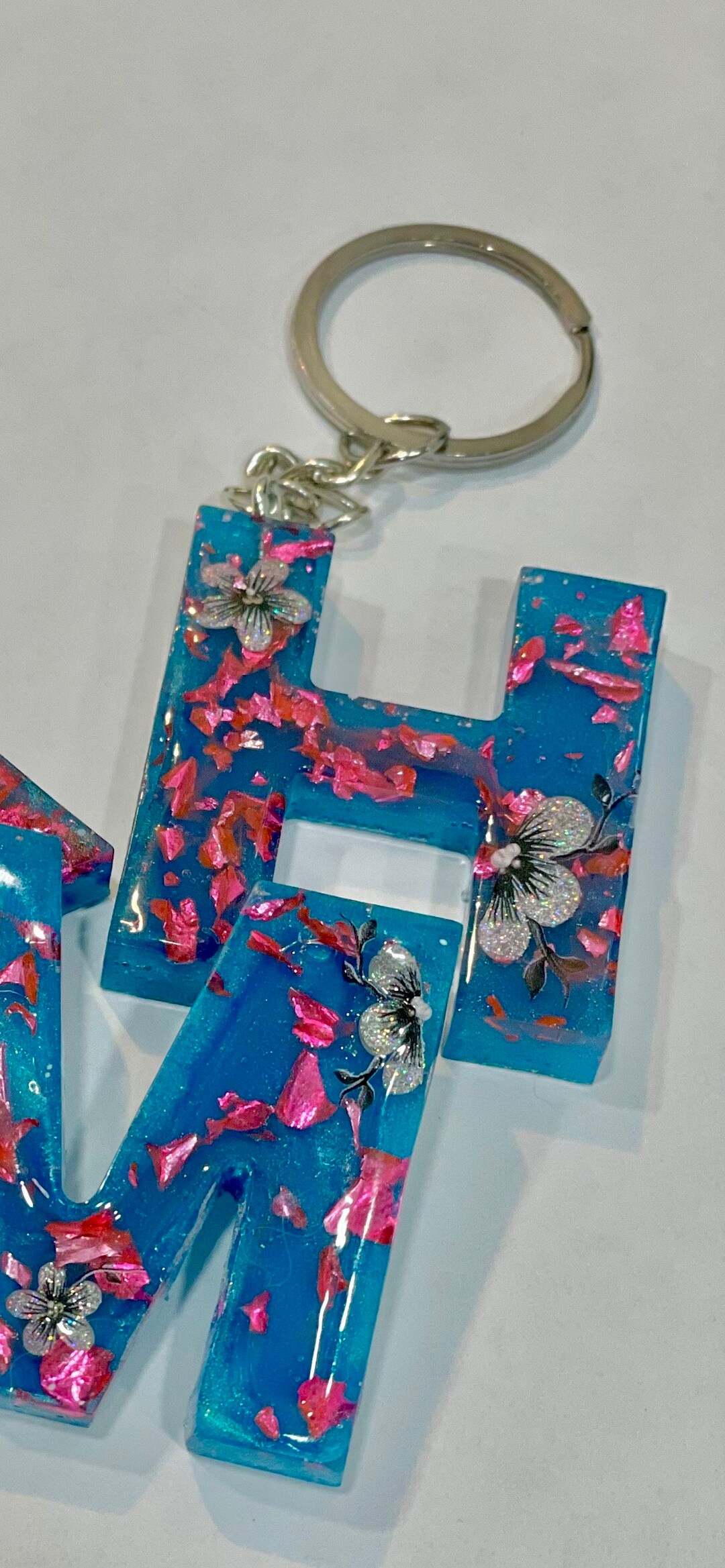 Personalized Resin Keychains, Alphabet Keychains, Personalized Gift ...
