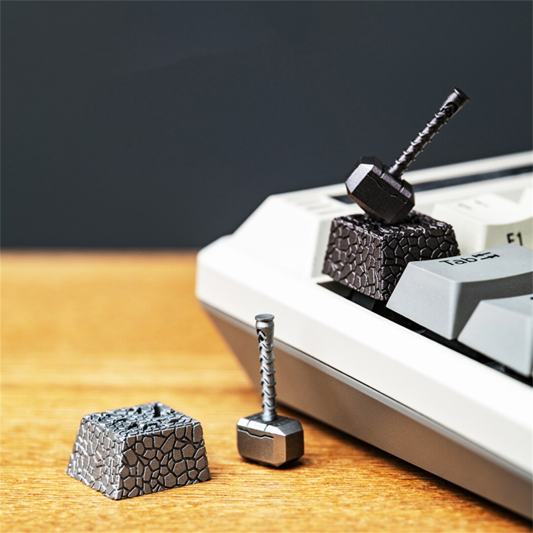 Viking Hammer Magnet Backlight Inspired Resin Artisan Handmade Keycap ...