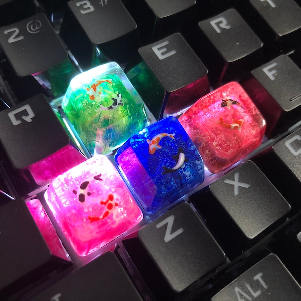 Koi Fish Resin Keycap - Etsy