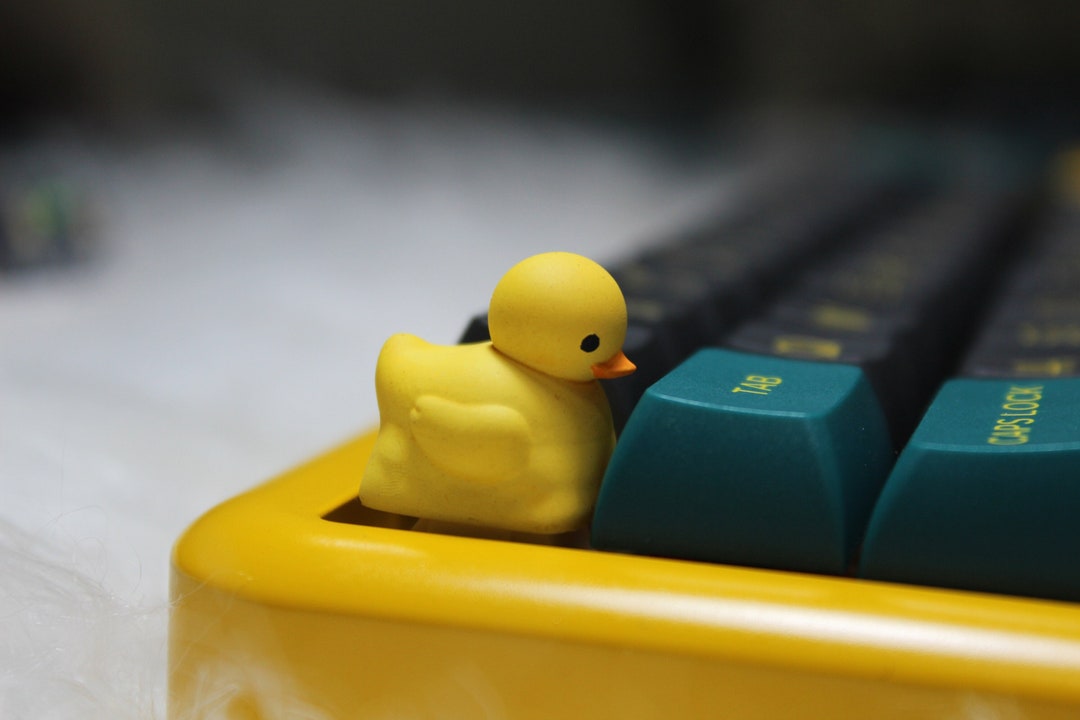 Duckey Rubber Duck Artisan Keycap Key Cap for Mechanical Keyboard - Etsy
