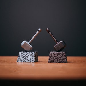 Viking Hammer Magnet Backlight Inspired Resin Artisan Handmade Keycap ...