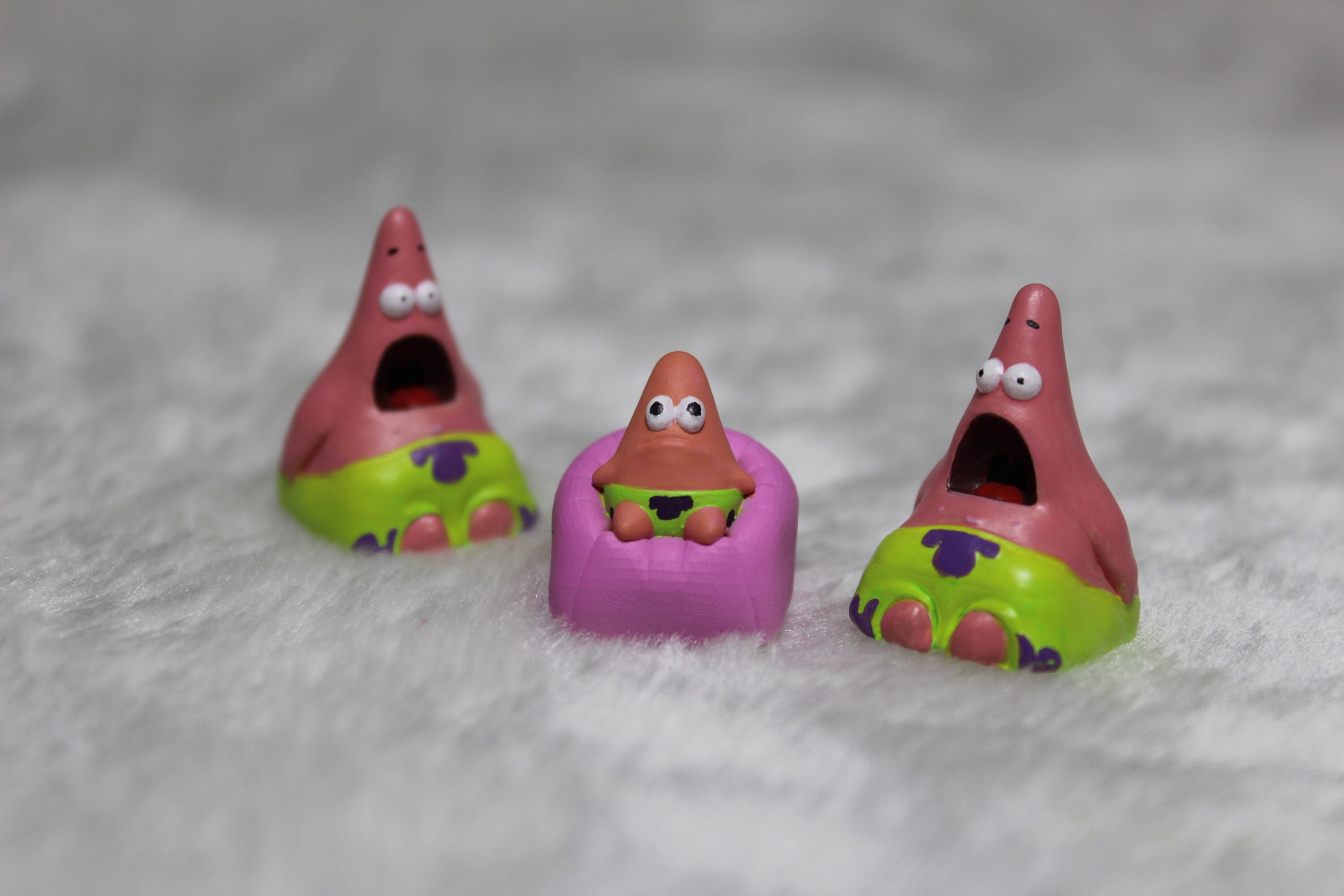Screaming Patrick Star Inspired Resin Artisan Keycap Key Cap | Etsy