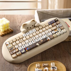 Kawaii Pet Dogs and Cats 142 Pcs Keycap Set for Mechanical Gaming ...