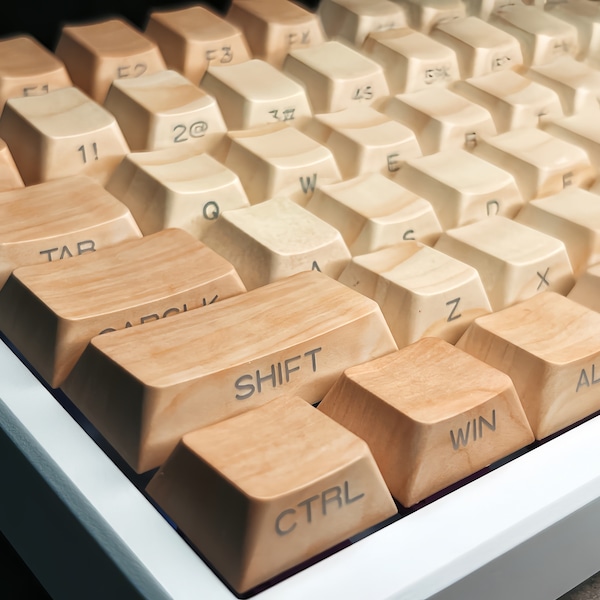 Wooden Mechanical Keyboard - Etsy