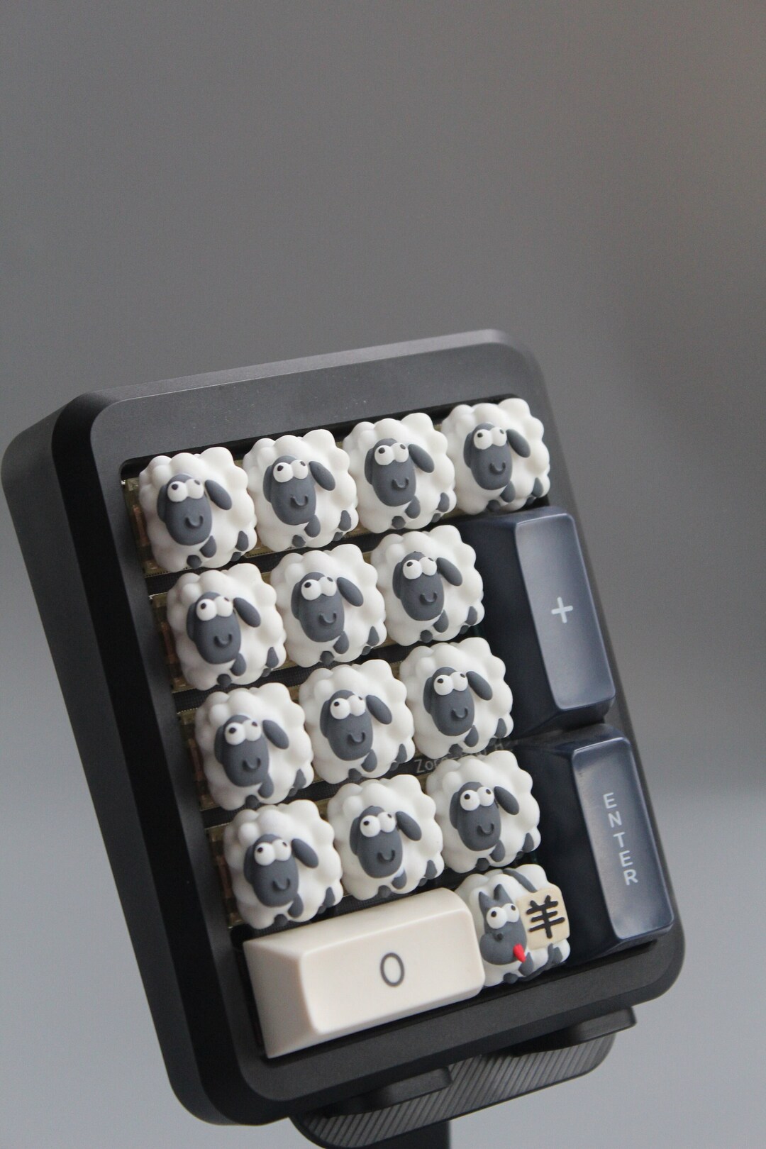 Kawaii Sheep Cute Inspired Hand Painted Artisan Keycap MX Key Cap for ...