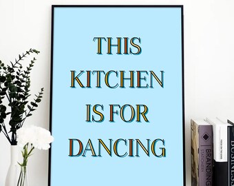 Kitchen Slogan Print - Etsy