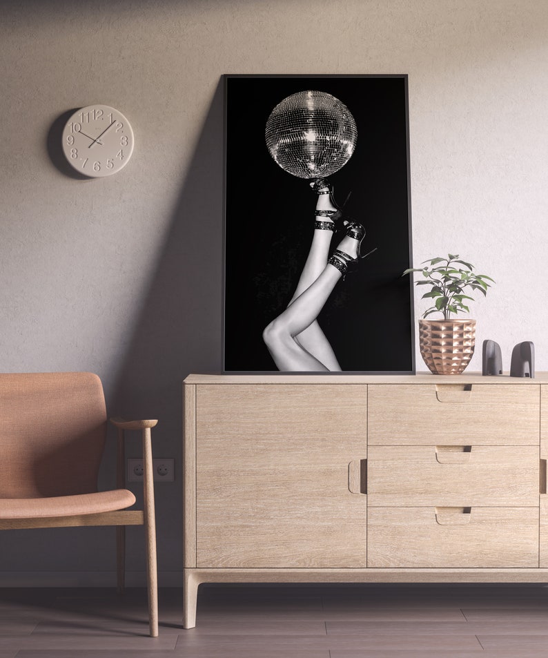 Disco Ball High Heels Print, Fashion Wall Art (digital Download) - Etsy