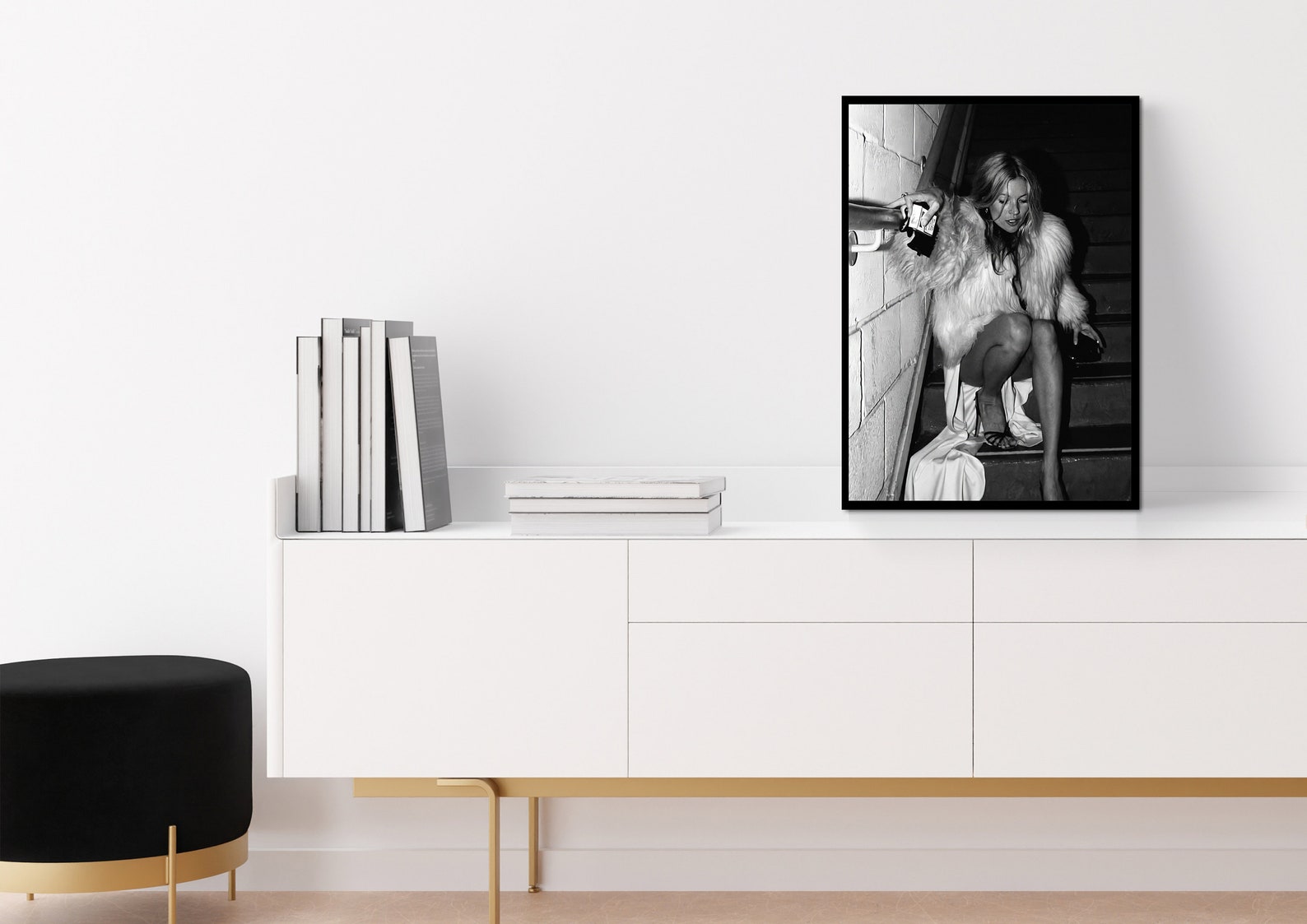 Kate Moss Print Black and White Kate Moss Poster Fashion - Etsy