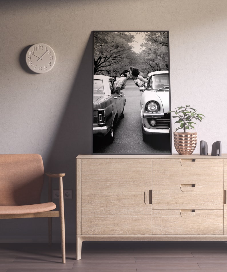 Vintage Lesbian Couple Print, Twilight Avenue, Black and White (digital ...