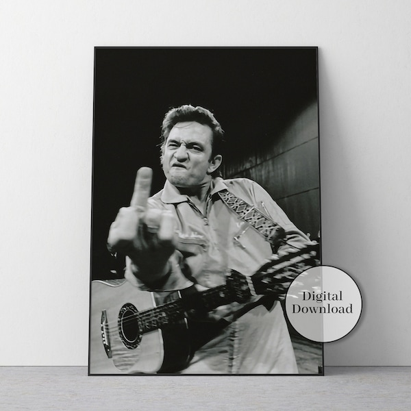 Johnny Cash Poster - Etsy