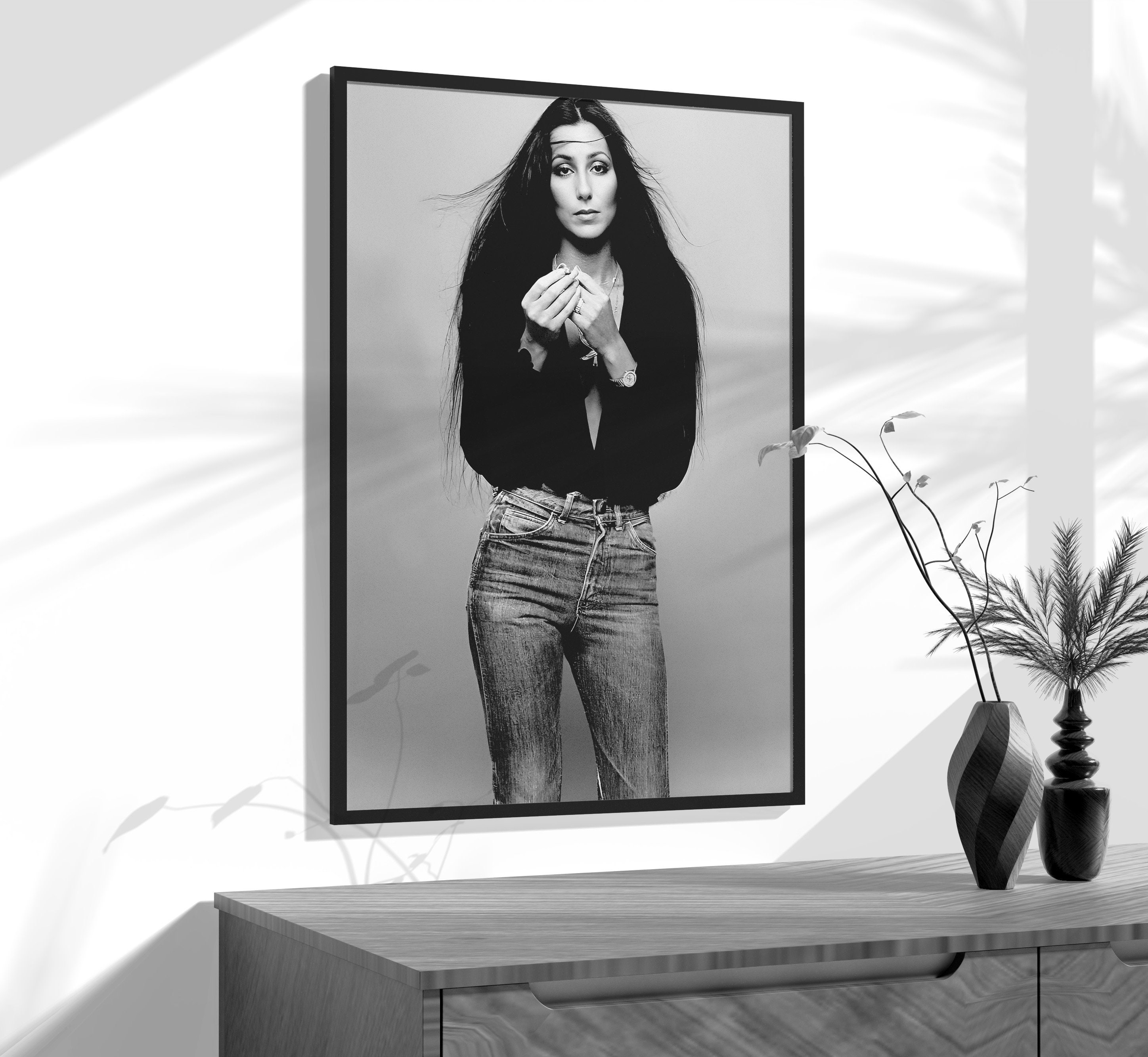 Cher Print Black and White Cher Poster Vintage Photo - Etsy UK