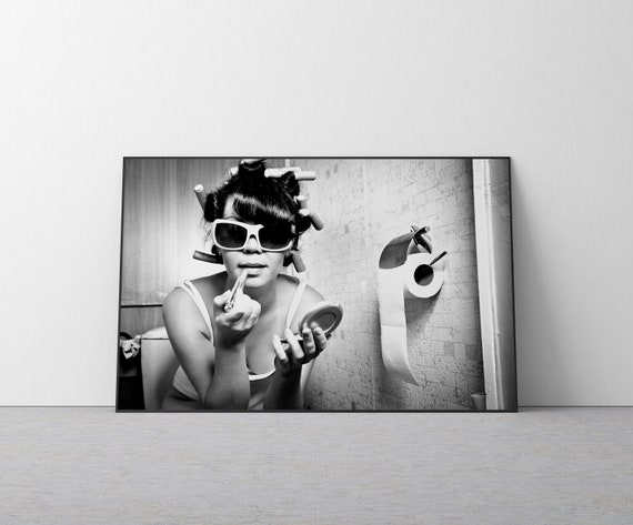 Murmeln Krähe geistige Gesundheit poster schwarz weiß badezimmer Ziffer Leiter stark