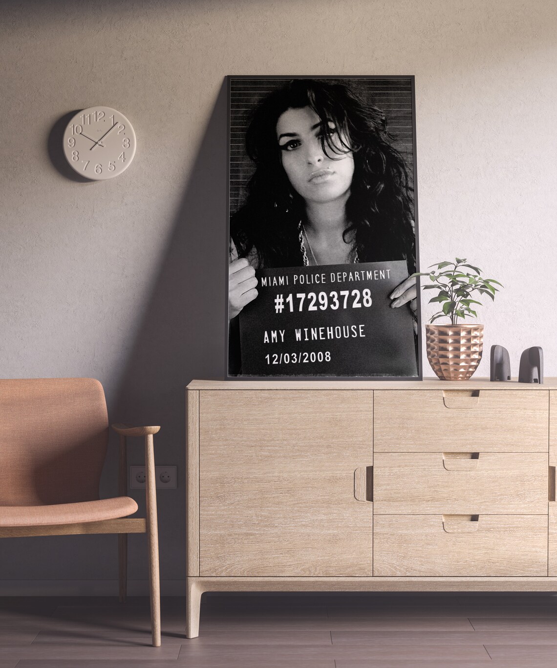 Amy Winehouse Mugshot Poster Black and White Feminist Print - Etsy