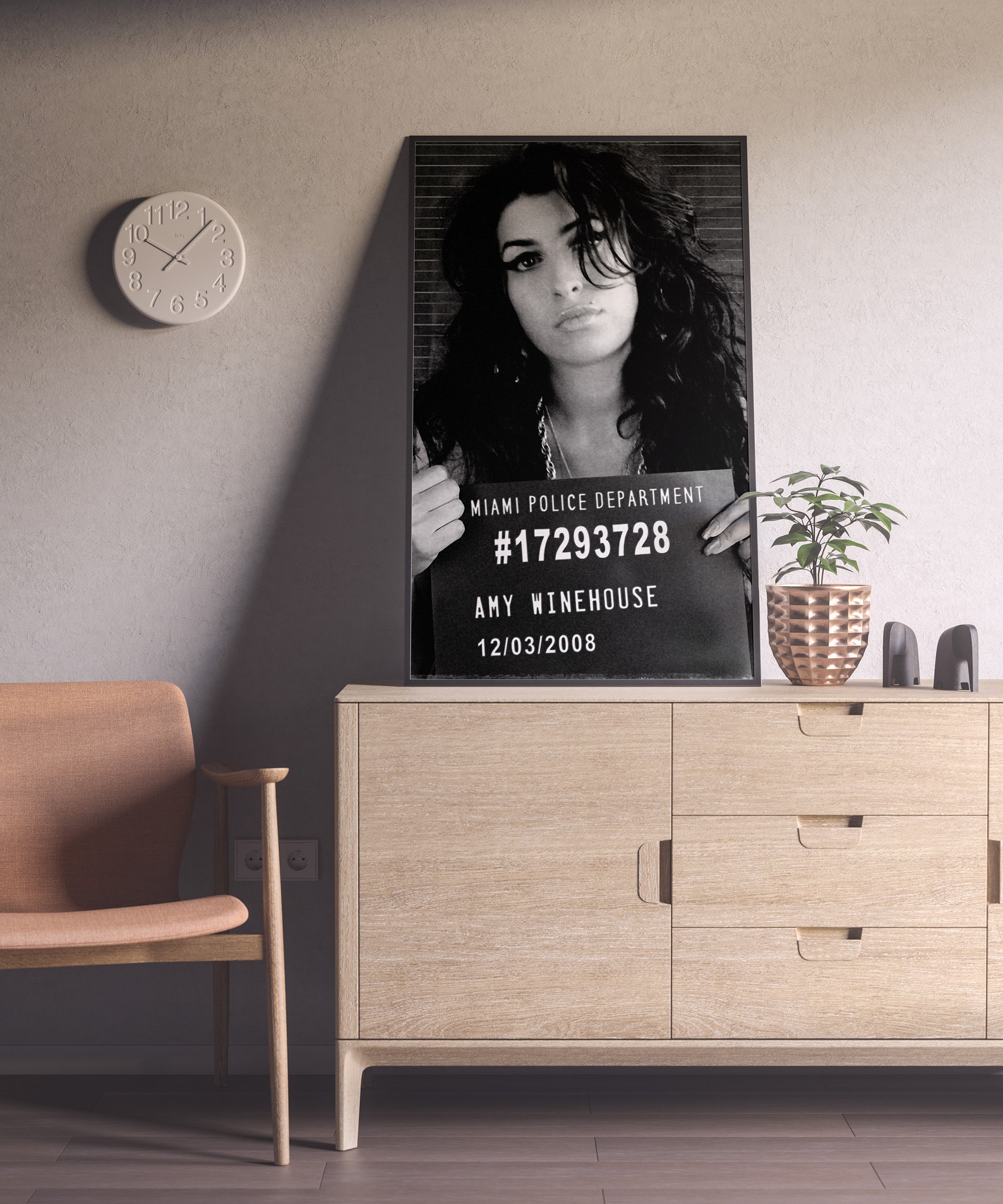 Amy Winehouse Mugshot Poster Black and White Feminist Print - Etsy