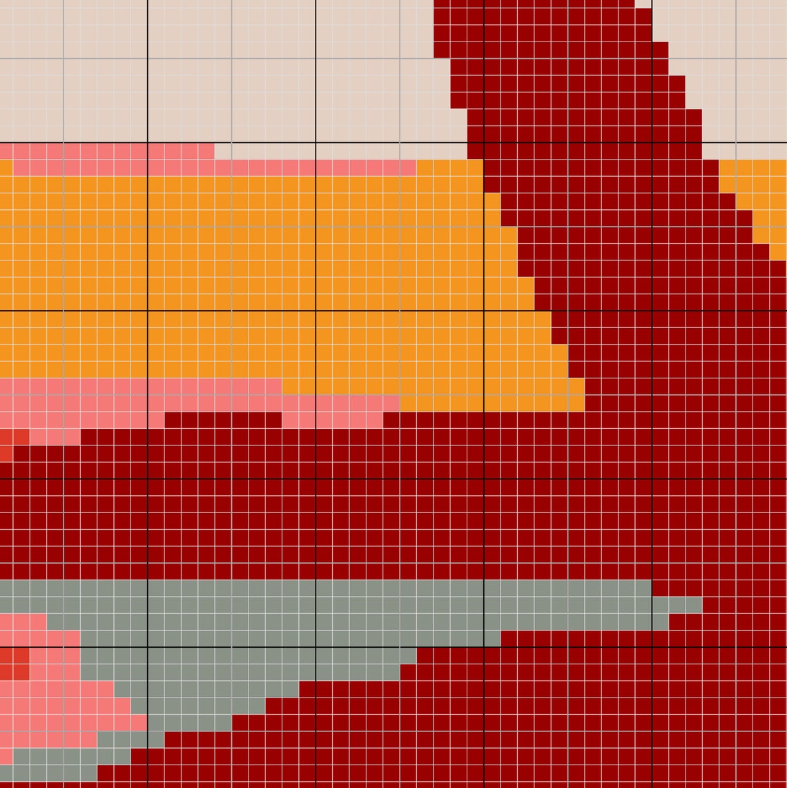 Kiss Crochet Graph and Written Pattern | Etsy