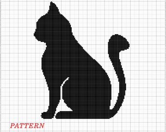 Pair of Cats Graph Graphgan Crochet Pattern Cat Graph and Written ...