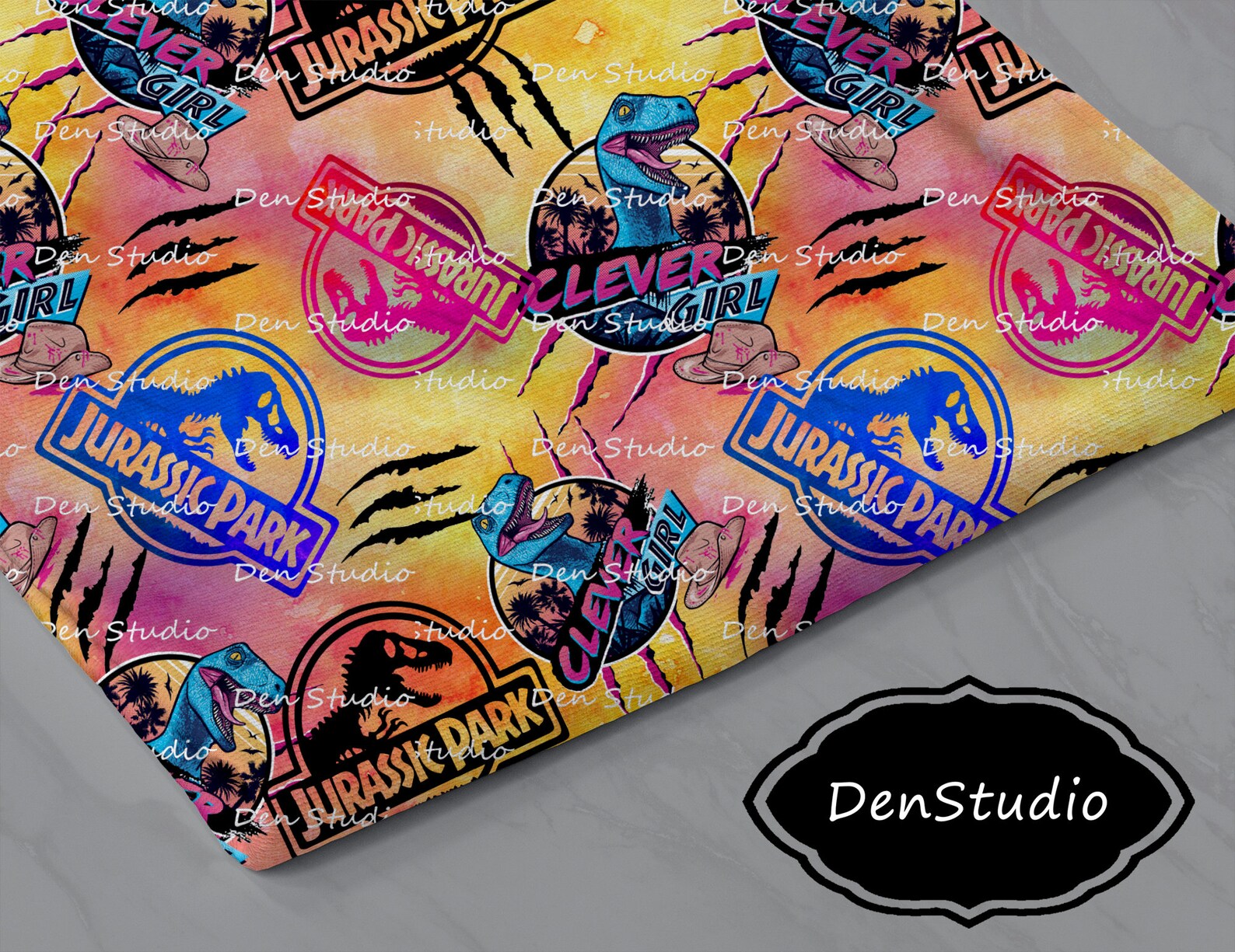 Jurassic Park Semaless Pattern Use for Fabric Printing - Etsy