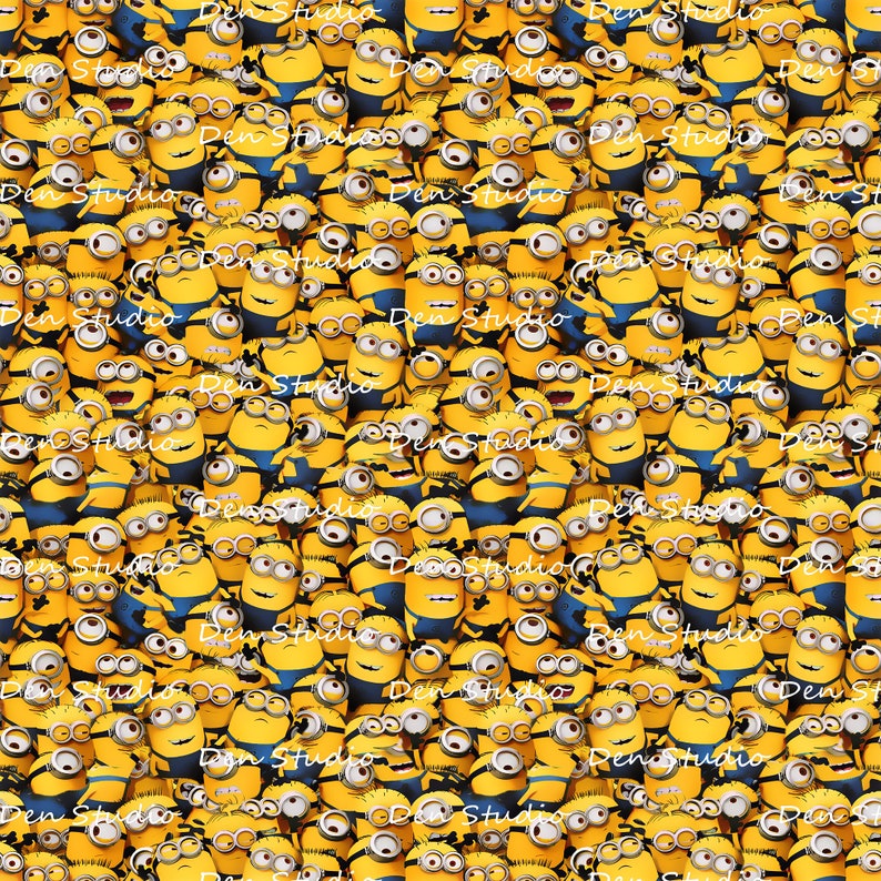 Minions Seamless Fabric Print Pattern - Etsy Australia