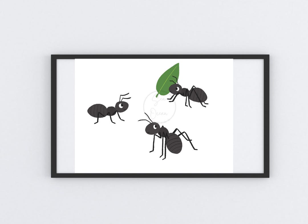 Ants Digital Art, Ants Clipart, Digital Ants Drawing, Hand-drawn Ants, Printable Ants ...