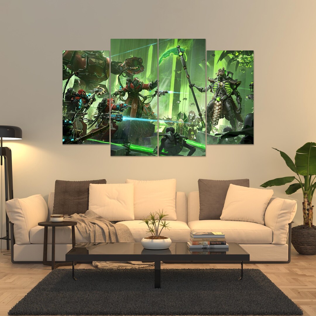 Necrons Vs Adeptus Mechanicus, Warhammer 40k Canvas, Wh40k Print, WH ...