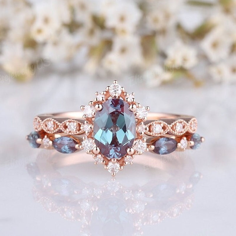 Engagement Ring Set - Etsy