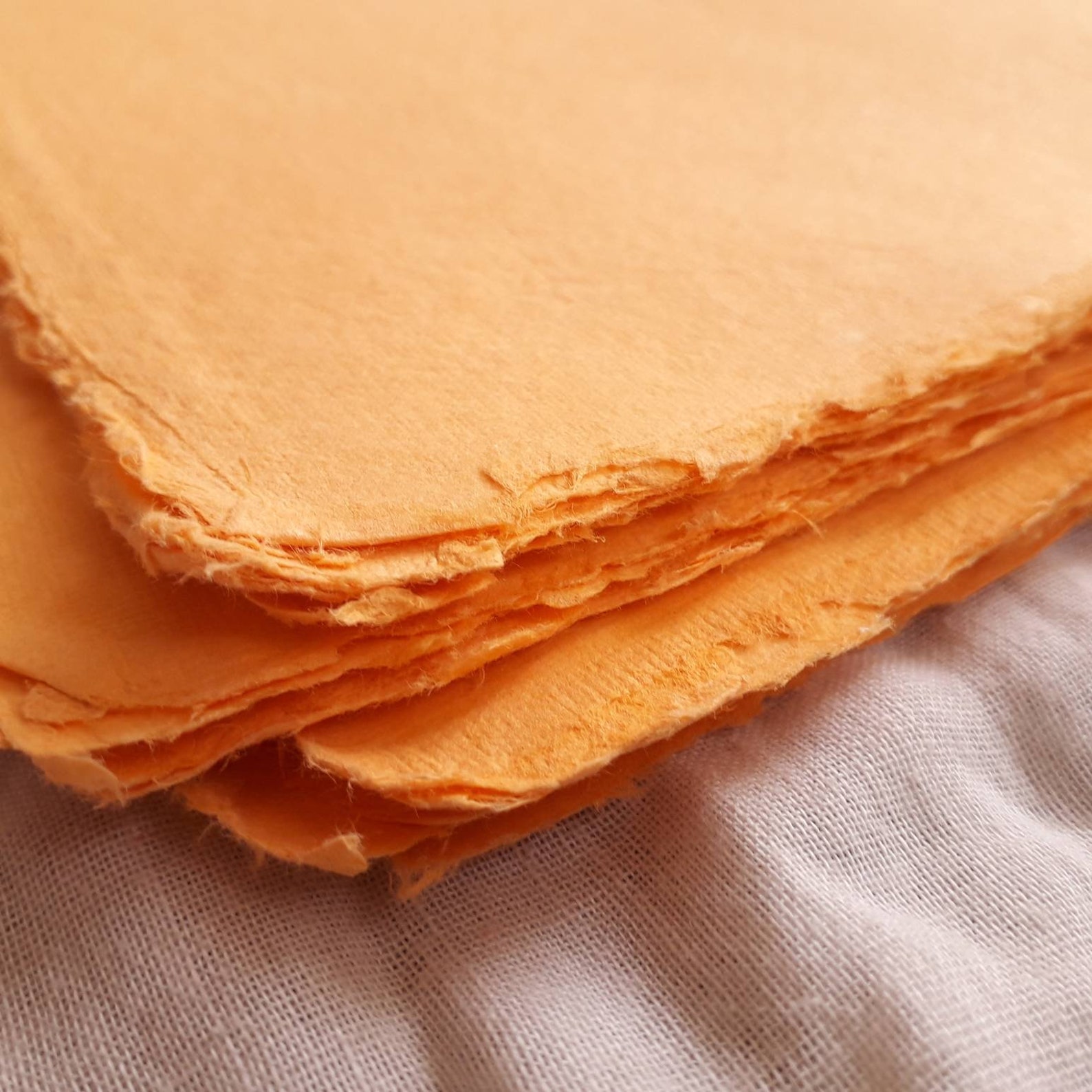 A4 Orange cotton rag handmade paper 20 X 30 cm 200gsm 100% | Etsy