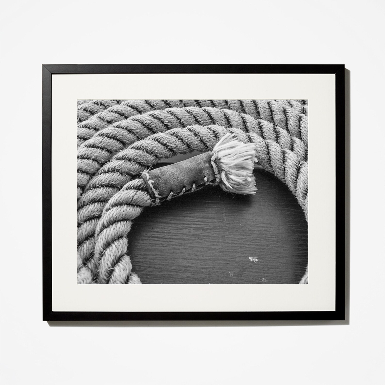 Nautical Rope Print Download, Black and White Printable Photography ...