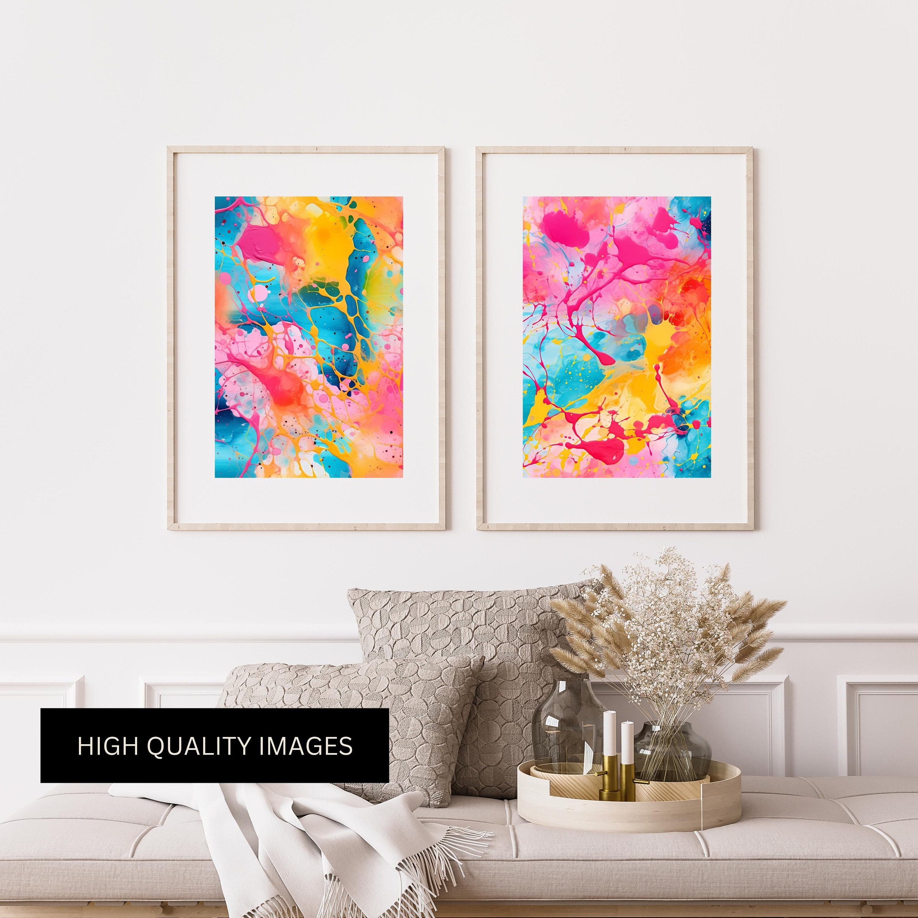 Paint Splatters SEAMLESS Patterns Printable Digital Paper 12 Designs ...