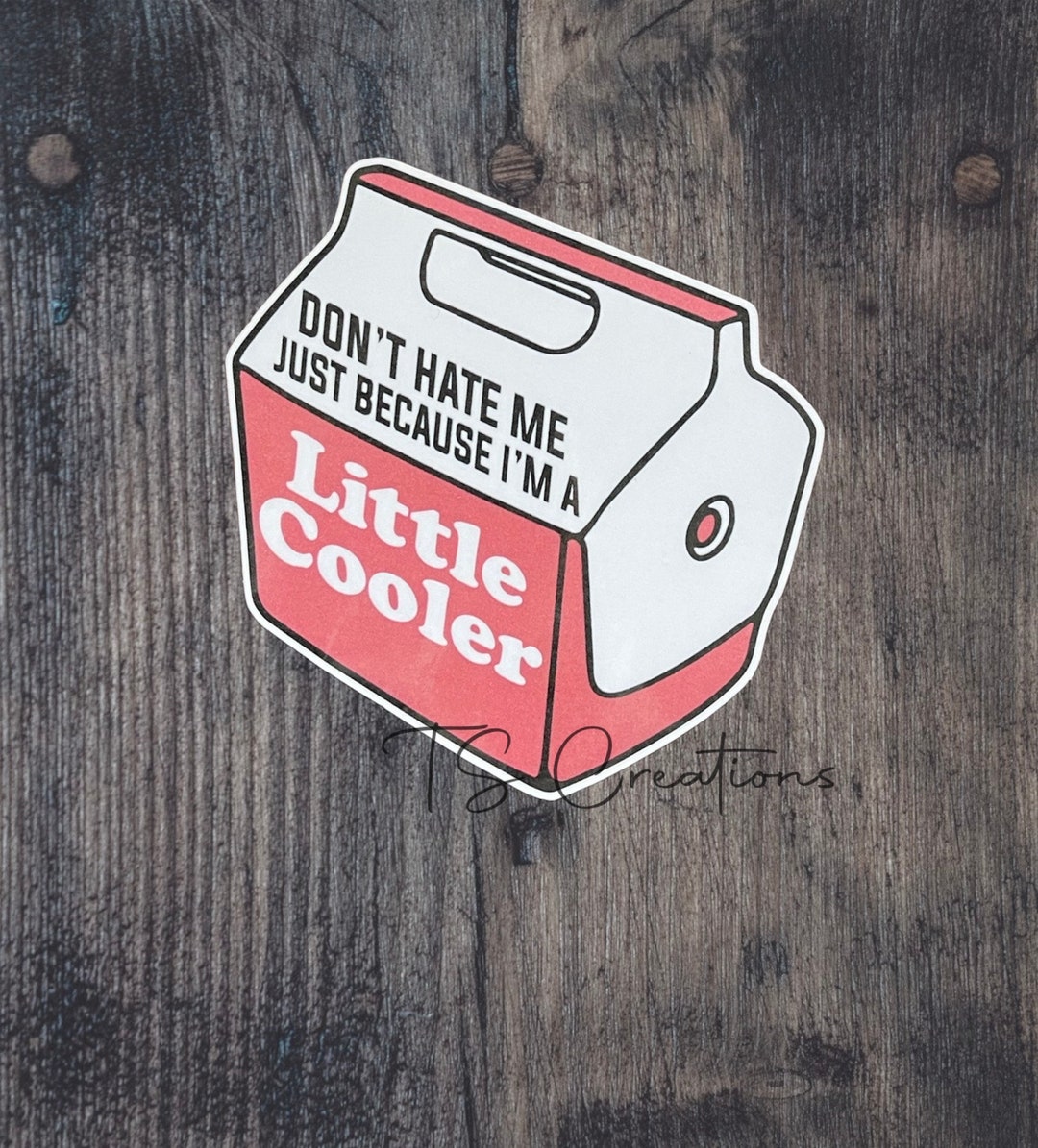 Dont Hate Me Just Because Im a Little Cooler Sticker Vintage Cooler - Etsy