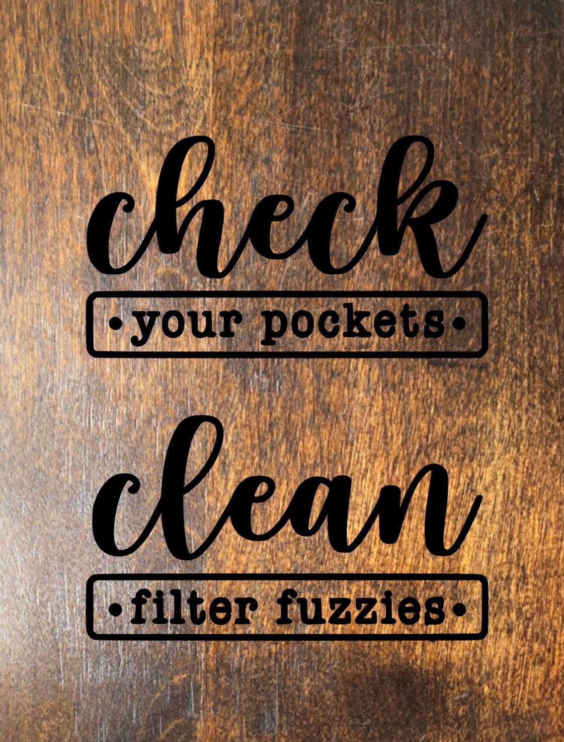 Washer & Dryer Decal Sticker Set 3 Different Design Options - Etsy