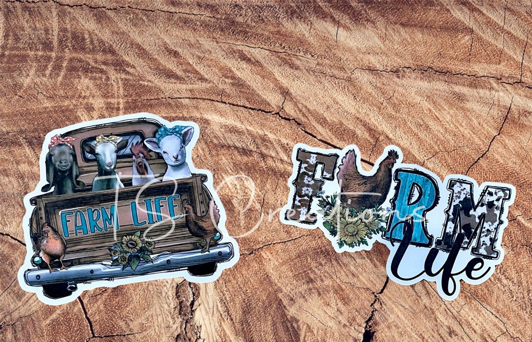 Farm Life Stickerchicken Stickergoats & Chickens Stickercow - Etsy