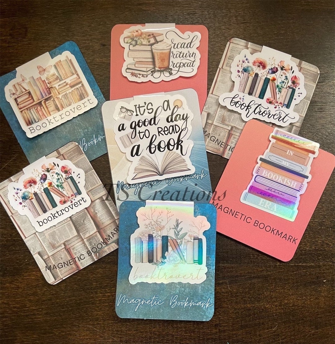 Magnetic Bookmarks, Multiple Design Options, Essential for Keeping Your ...