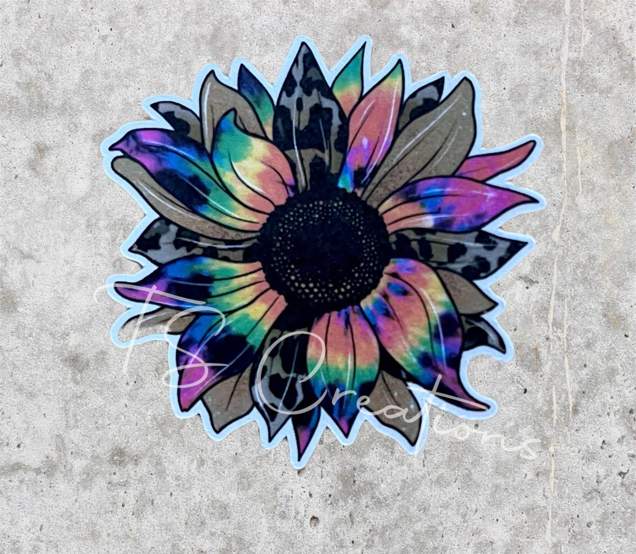Sunflower Sticker You Choose Design 5 Different Styles - Etsy