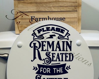 Please Be Seated Decal - Etsy
