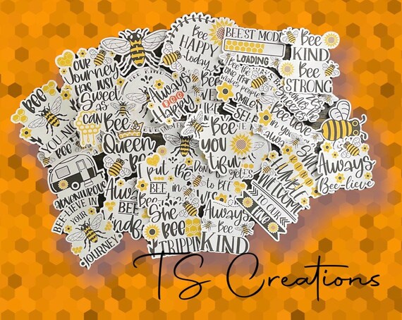 Bee Stickers Mystery Bundle Pack - Etsy