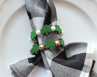 Shamrock Napkin Rings for St. Patrick's Day, Spring, Dinners, Parties ...