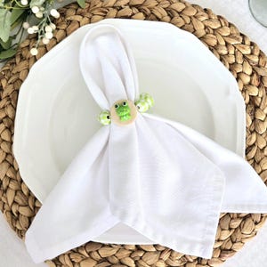 Frog Napkin Ring, Gender Reveal Party Decor, Baby Shower Napkin Ring ...