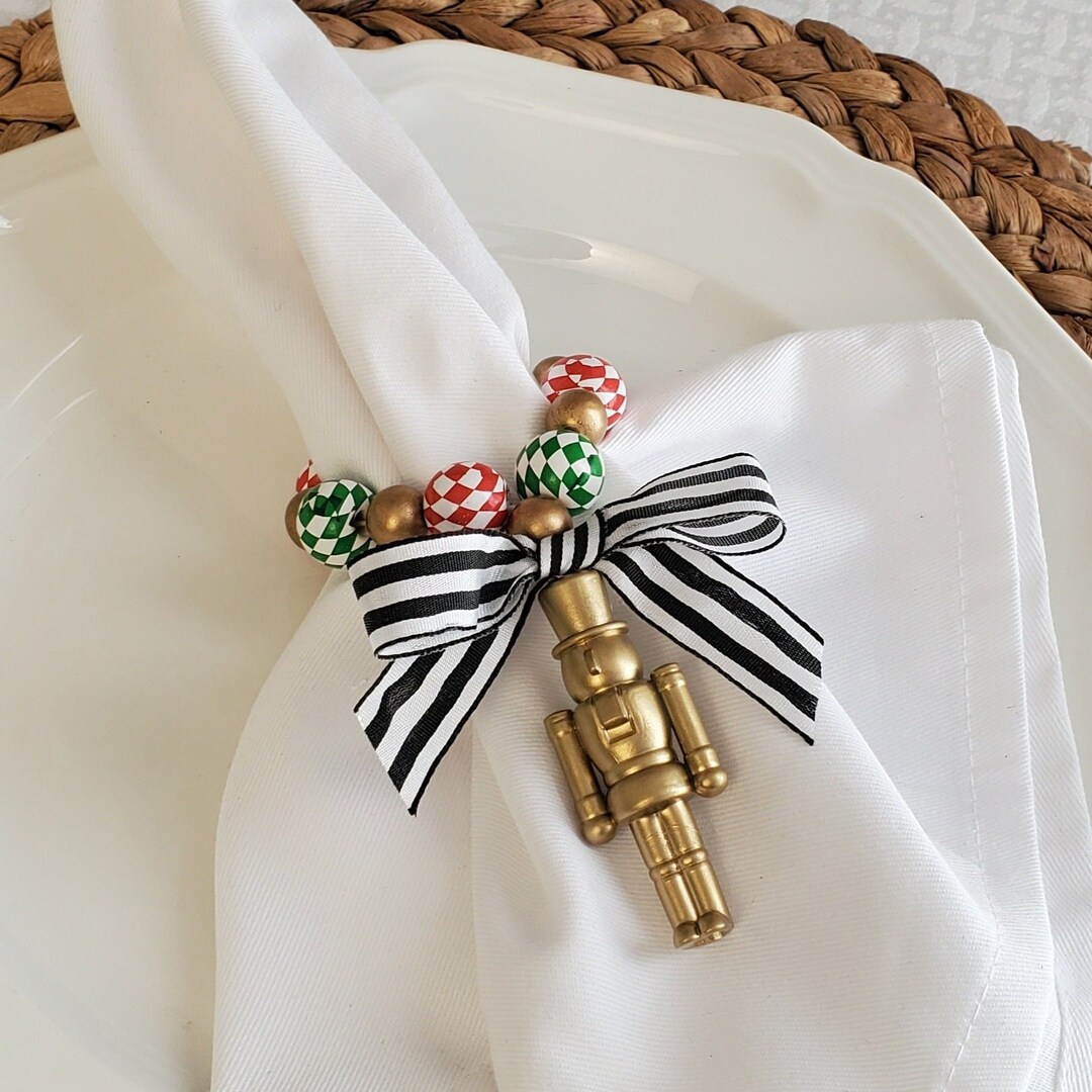 Nutcracker Napkin Rings, Christmas Napkin Holders, Nutcracker Home ...