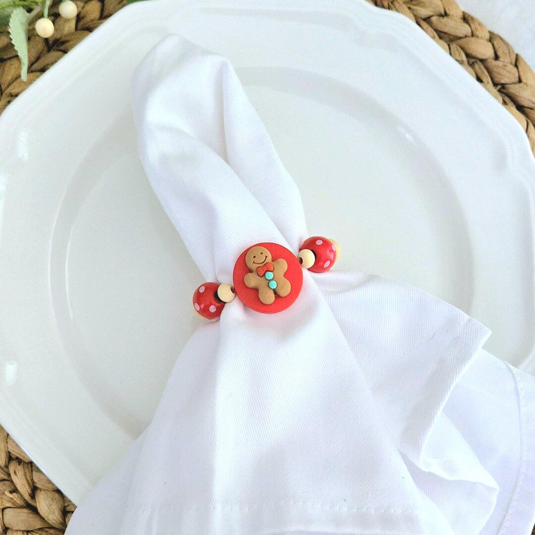 Gingerbread Man Napkin Ring: Christmas Baking Decor - Etsy