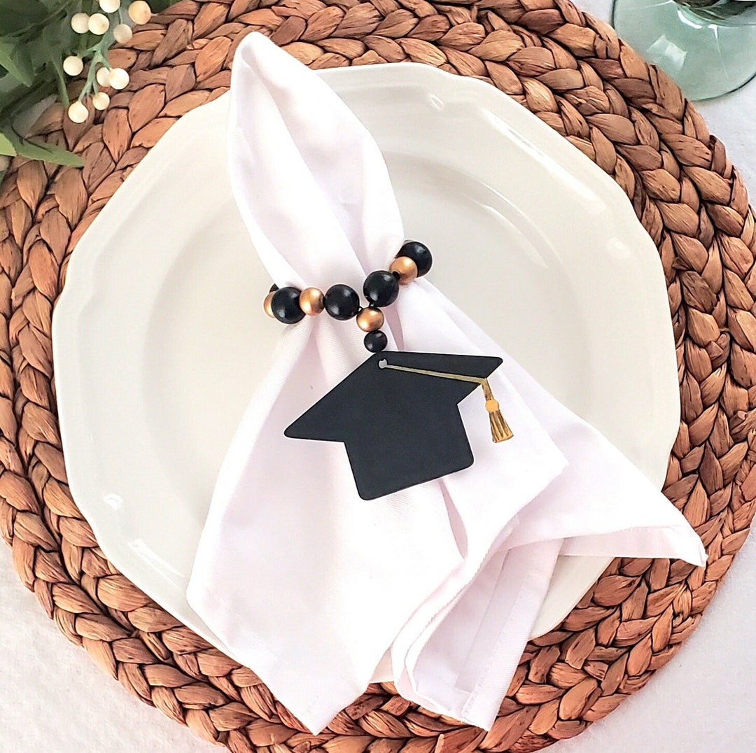 Graduation Napkin Ring, 2024 Grad Party Napkin Holder, 2024 Graduation ...